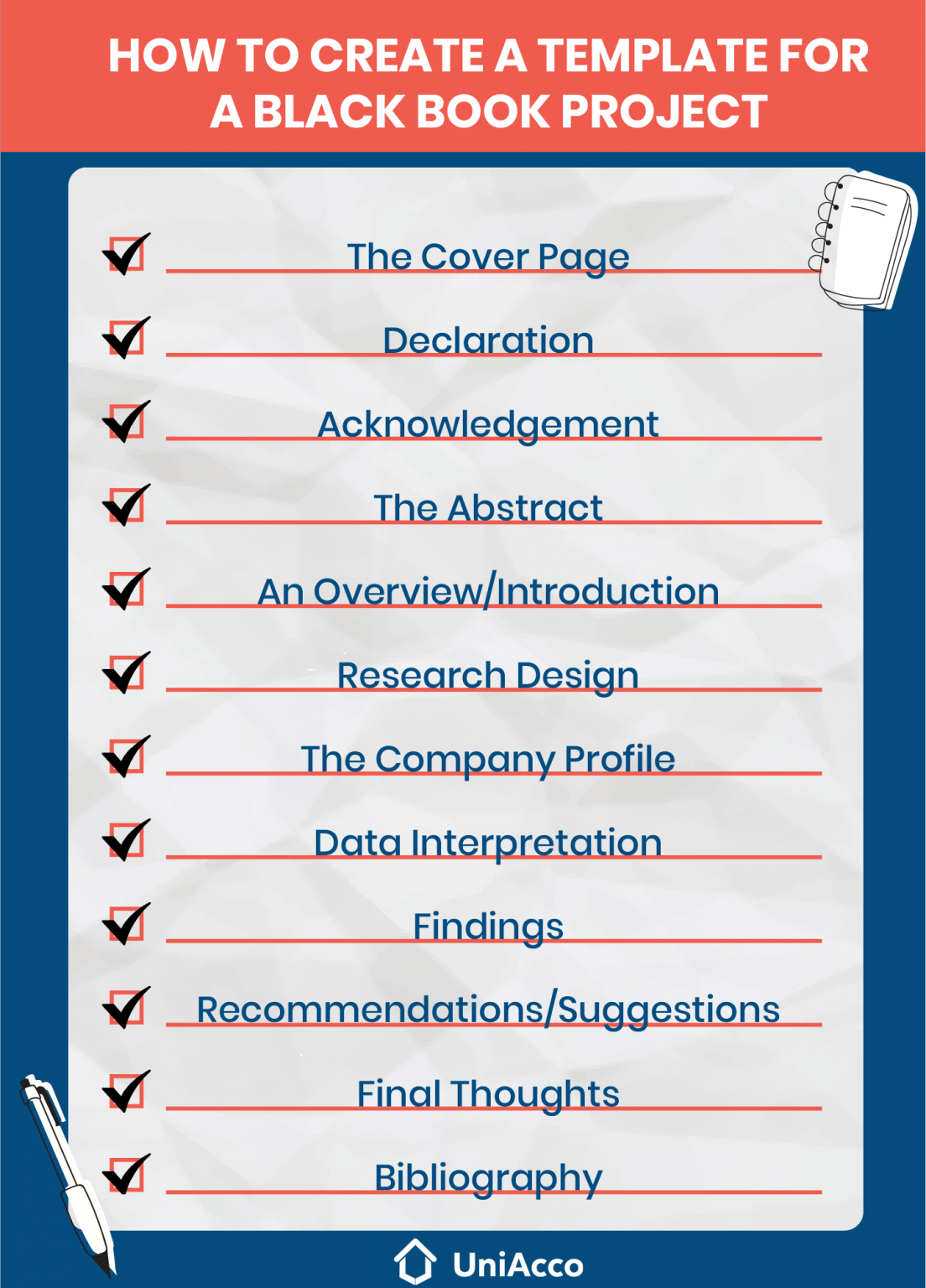 Top Black Book Project Topics for A+ Grades - UniAcco